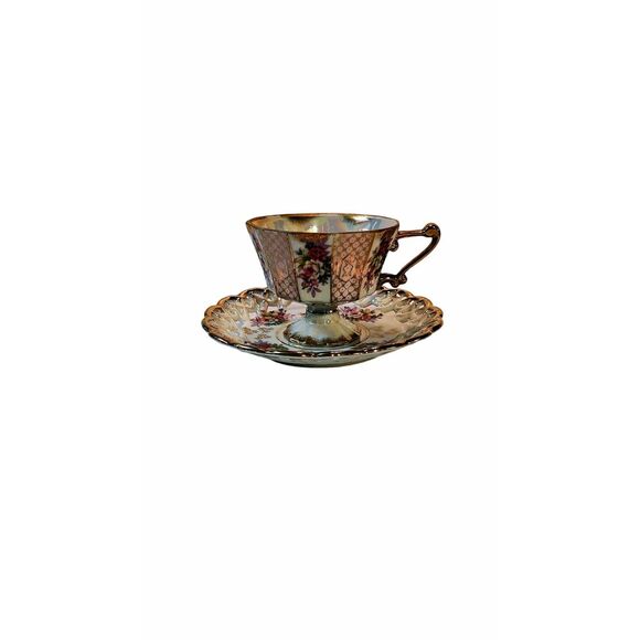 Fan Crest | Kitchen | Vintage Fan Crest Tea Cup Reticulated Saucer Fine ...
